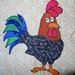 Rooster PDF Applique Quilt Block Pattern - Etsy