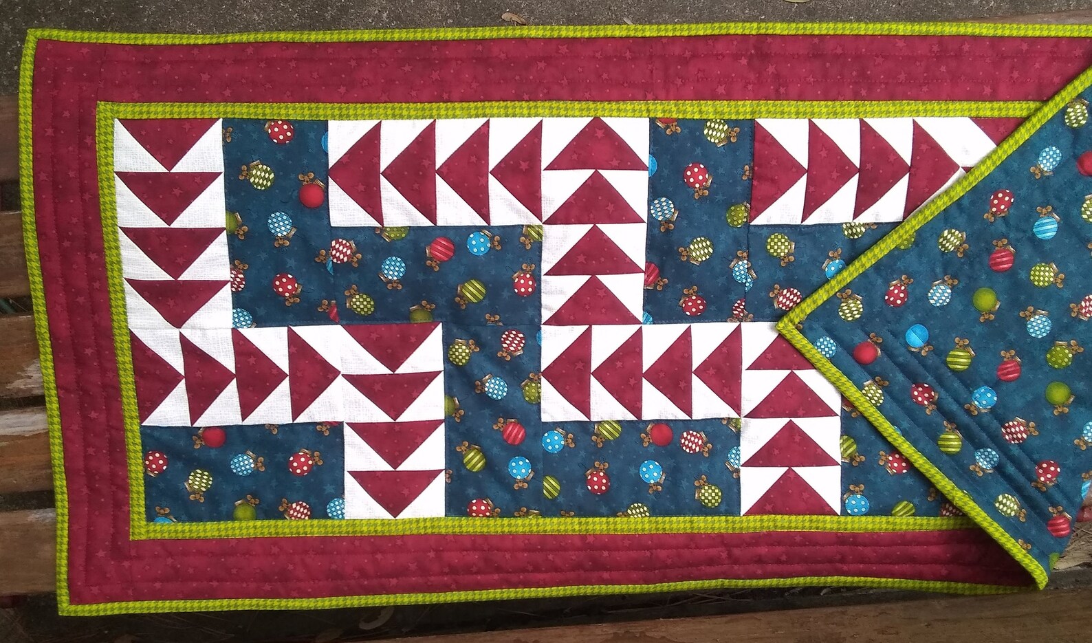 Flying Geese PDF Table Runner Pattern Goose Trails | Etsy