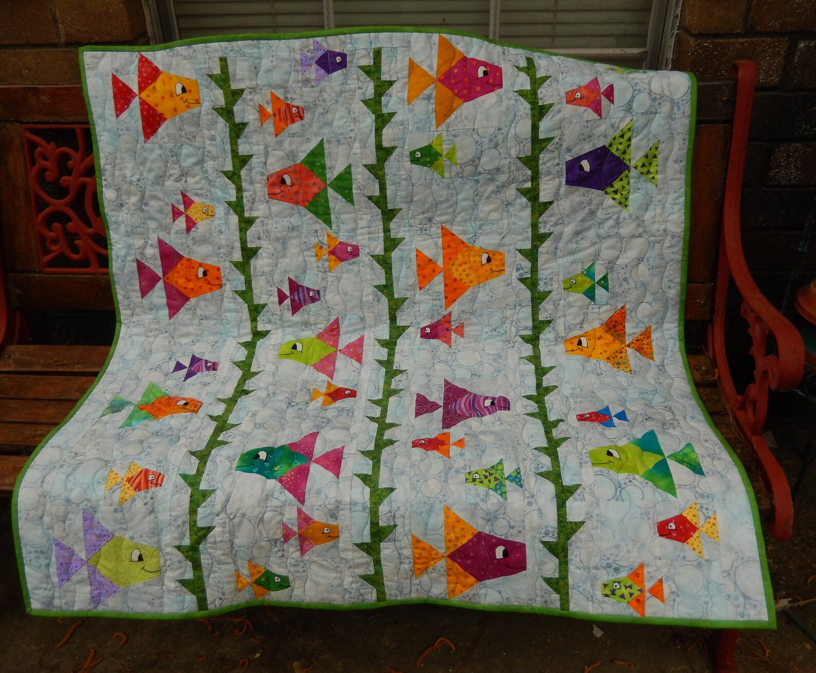 Something Fishy Pieced Quilt PDF Pattern | Etsy