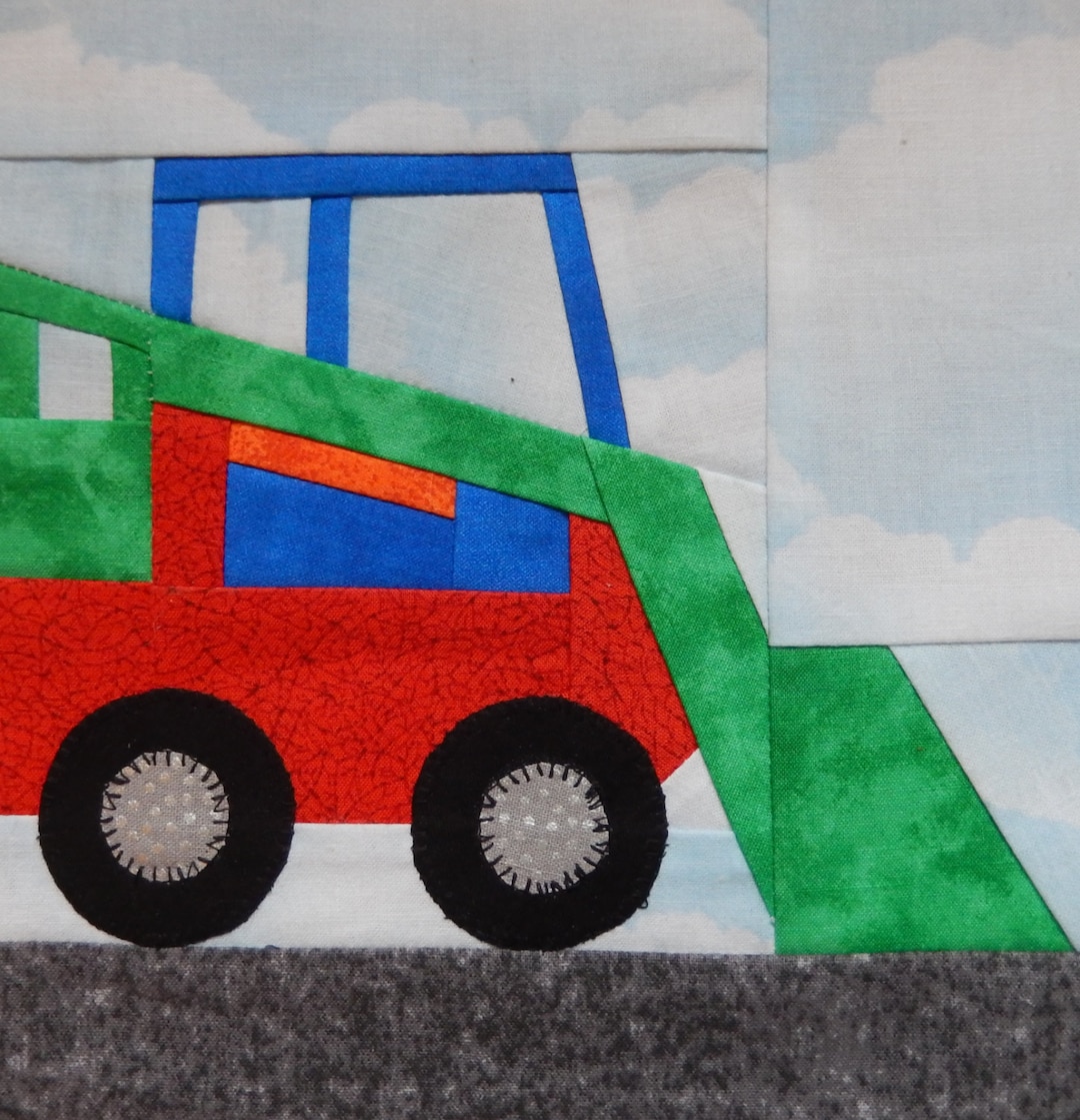 Skid Loader Vehicle PDF Quilt Block Pattern - Etsy