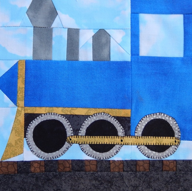Steam Train Engine PDF Quilt Block Pattern - Etsy
