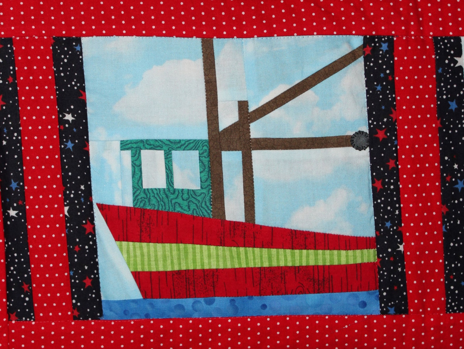 Fishing Trawler PDF Quilt Block Pattern - Etsy