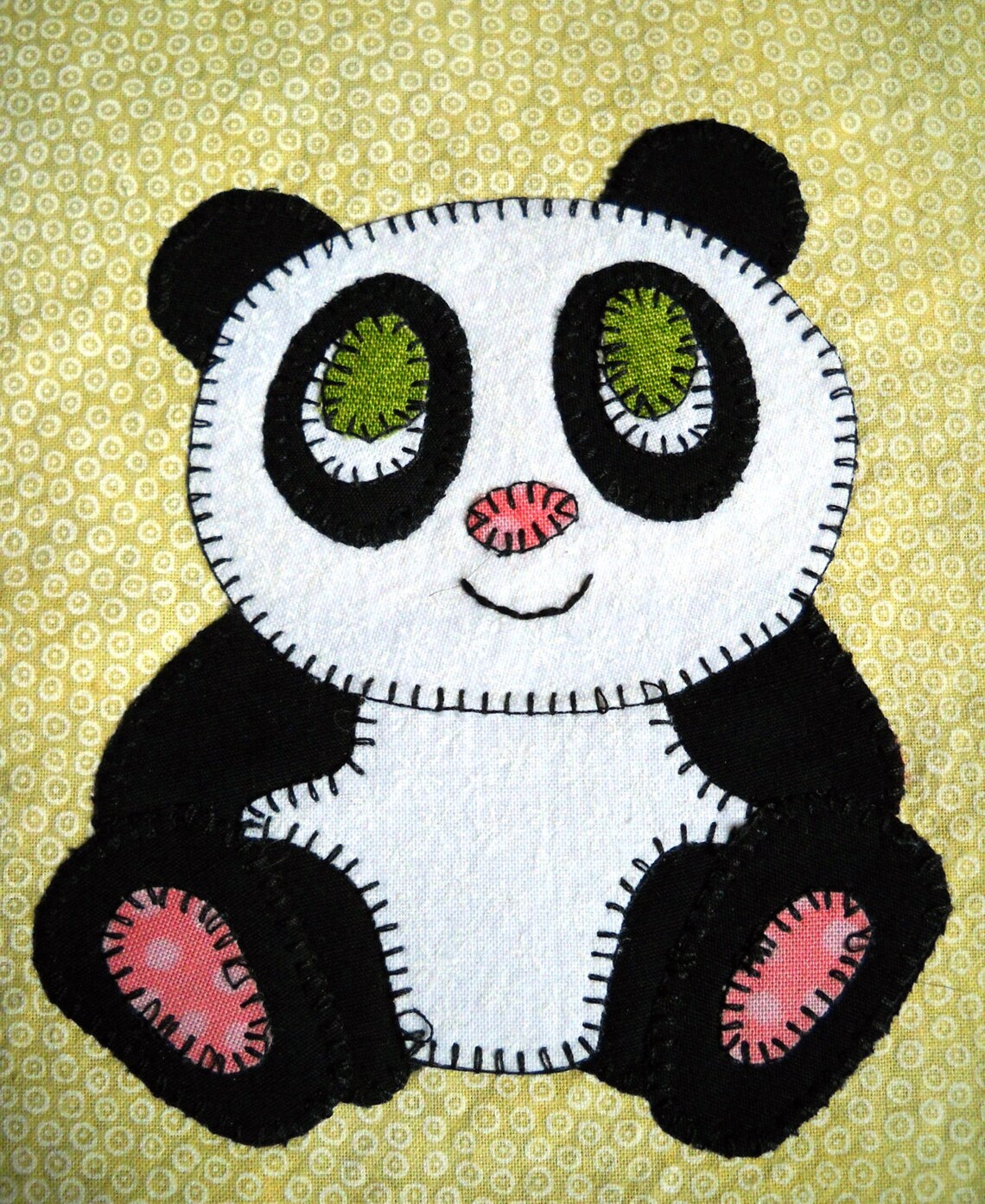 Giant Panda PDF Applique Quilt Block Pattern - Etsy