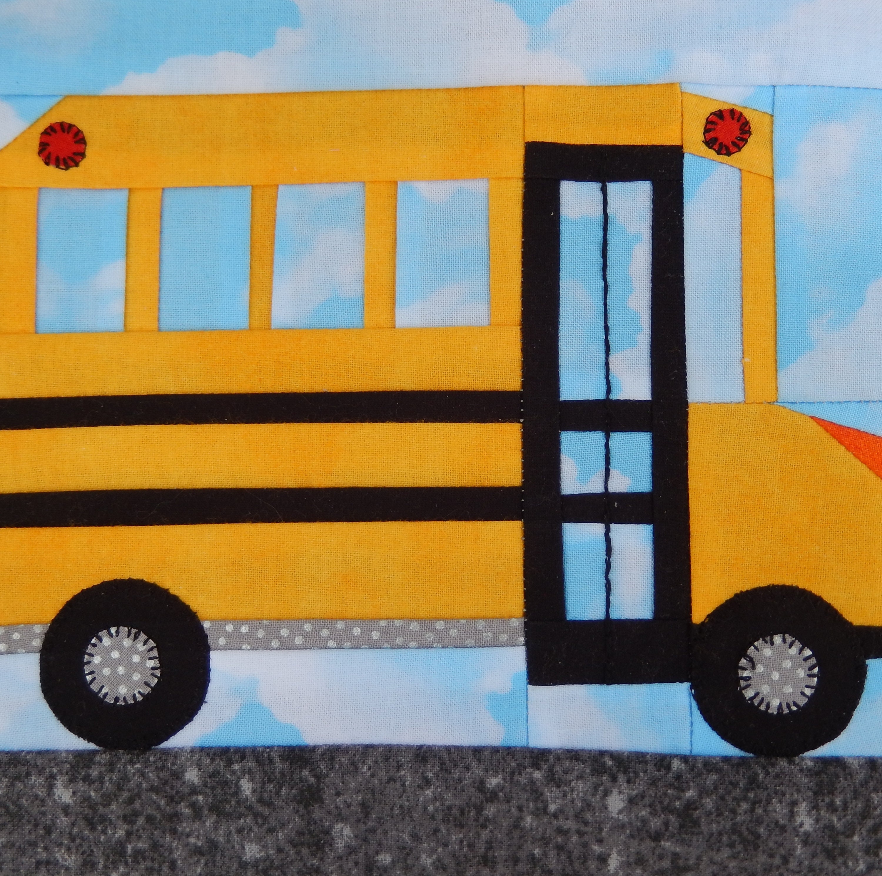 School Bus PDF Quilt Block Pattern - Etsy