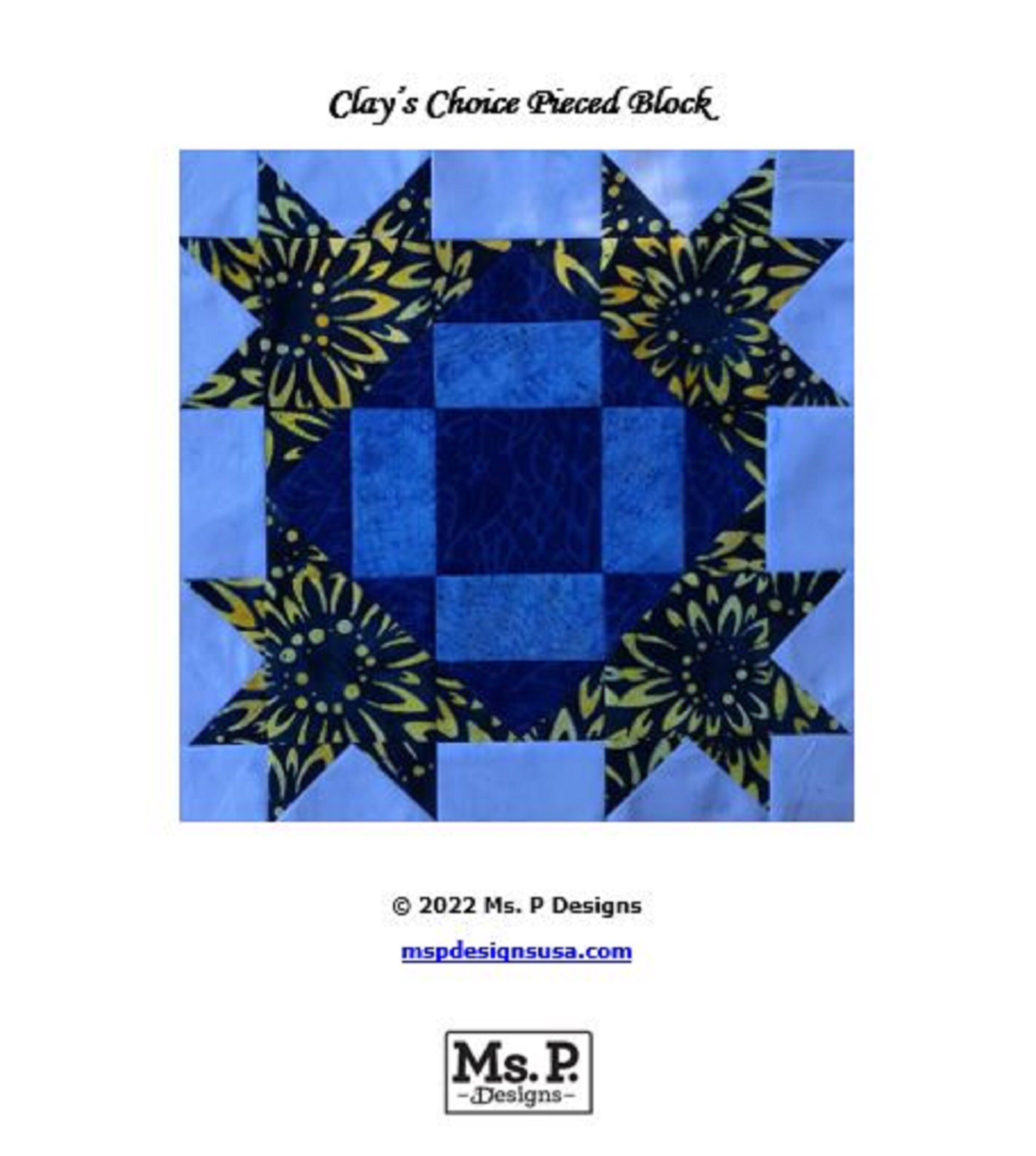Clay's Choice PDF Pieced Quilt Block Pattern - Etsy