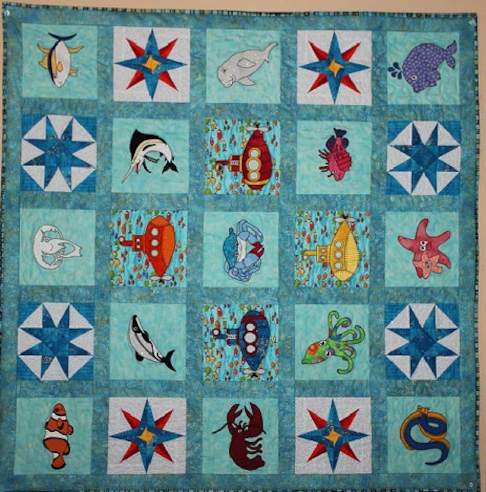 Sea Stars or Starfish PDF Quilt Block Pattern - Etsy