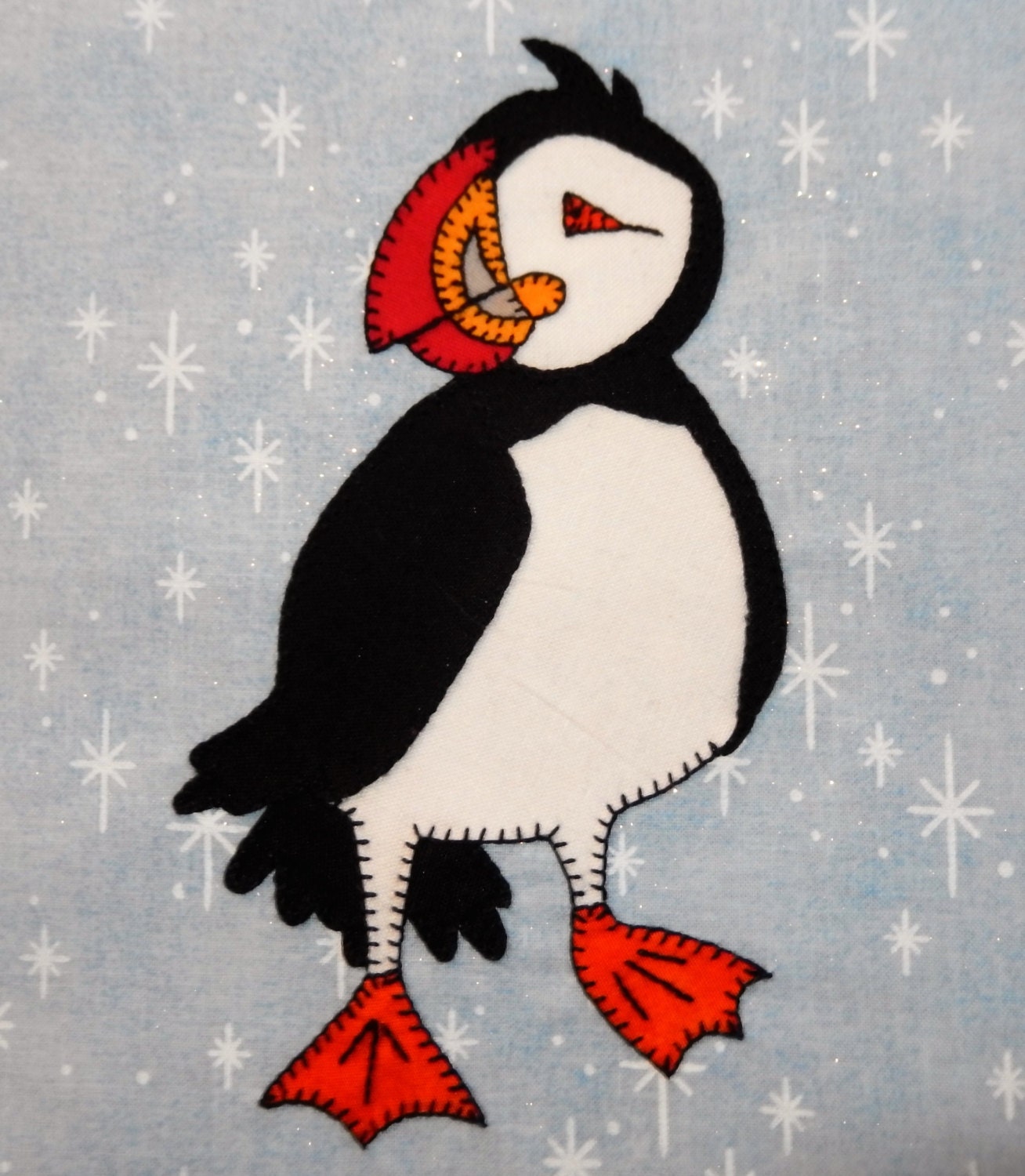 Puffin PDF Applique Quilt Block Pattern - Etsy