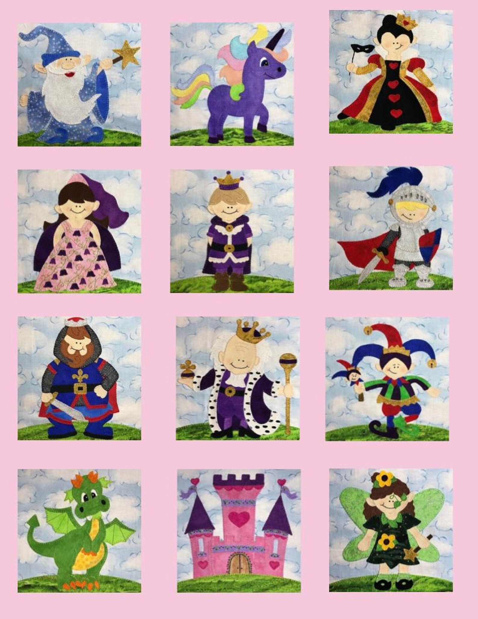 Fairy Tale PDF Quilt Block Pattern Set - Etsy