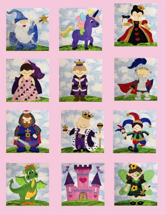Fairy Tale PDF Quilt Block Pattern Set - Etsy