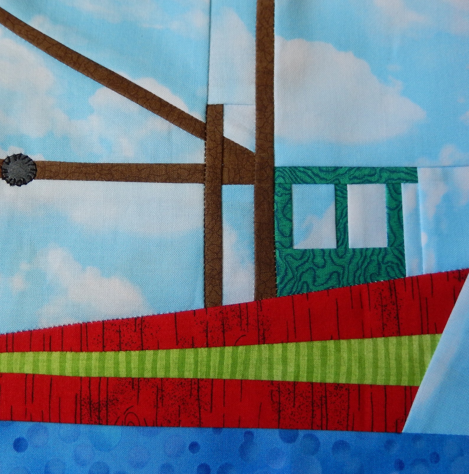 Fishing Trawler PDF Quilt Block Pattern - Etsy