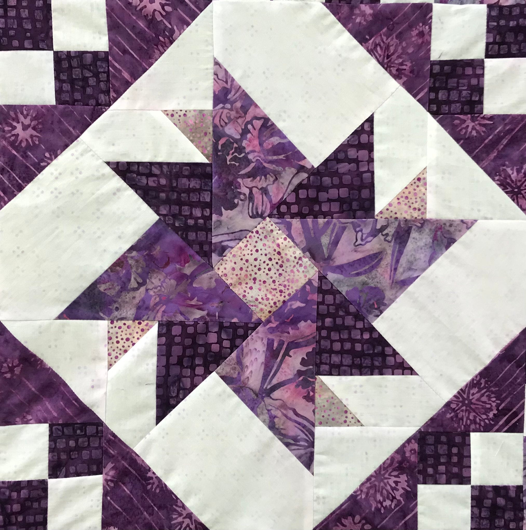 Double Aster PDF Pieced Quilt Block Pattern - Etsy