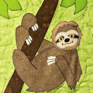Sloth PDF Applique Quilt Block Pattern - Etsy