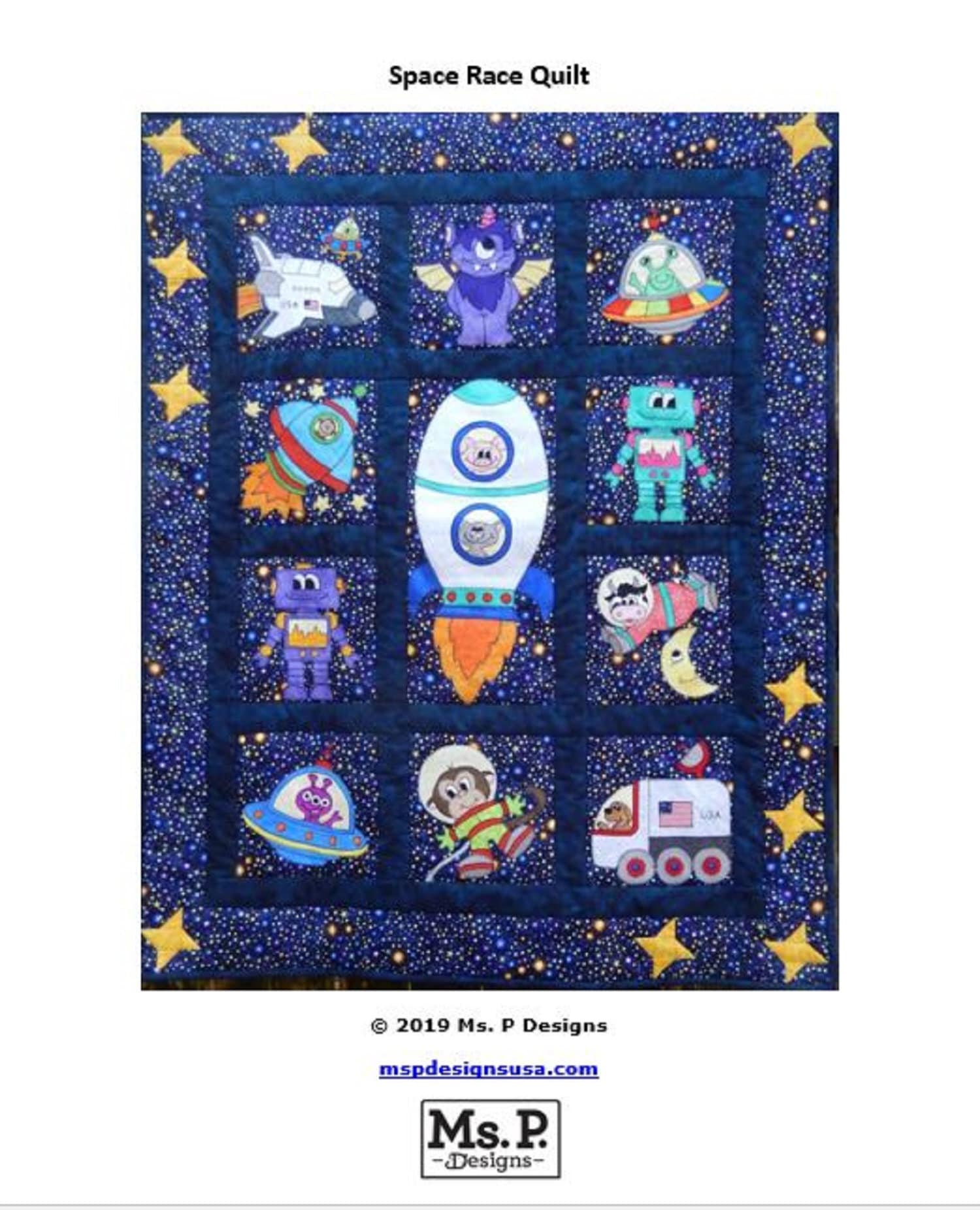 Space Race PDF Quilt Pattern - Etsy Canada