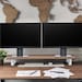 Bewood LONG Desk Shelf, Dual Monitor Stand Wood, Home Office, Desk ...