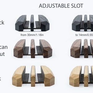 Vertical Laptop and Tablet Walnut Stand, Adjustable Premium Holder ...