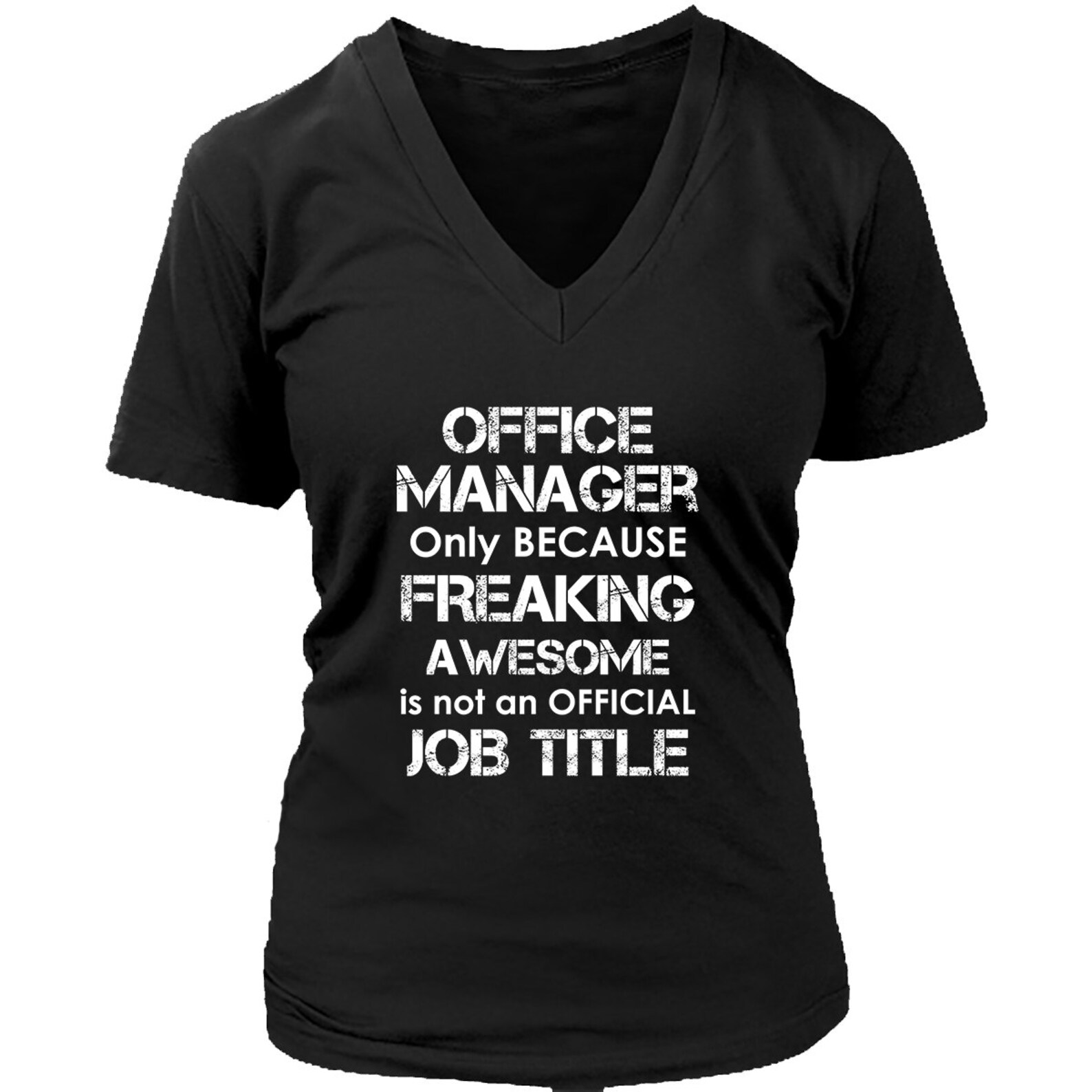 Office Manager Womens V-neck T-shirt. Office Manager Gift - Etsy