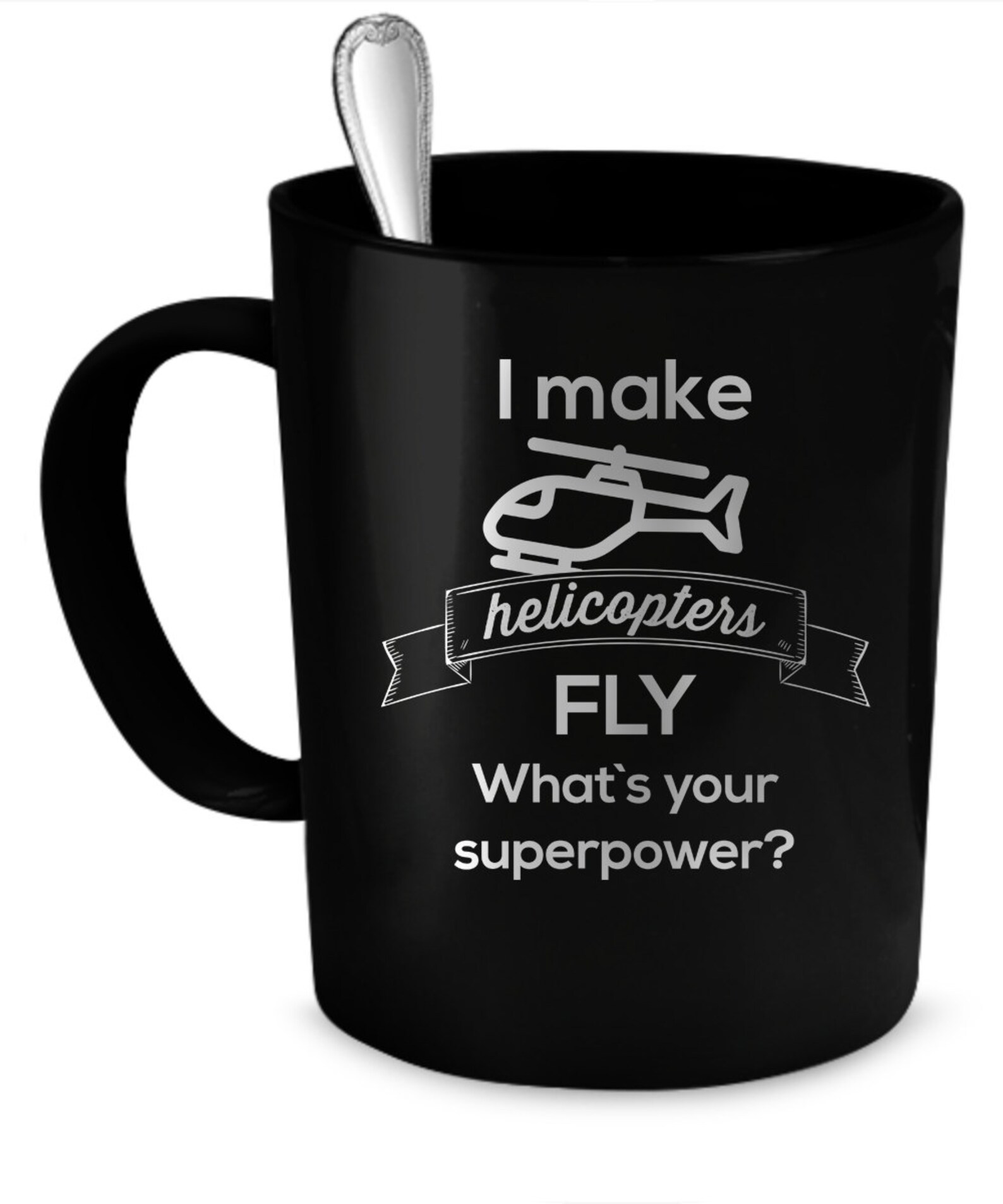 Helicopter Mug Helicopter Cup Black Coffee Mug Coffee Cup - Etsy