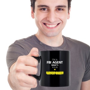 FBI Agent Coffee Mug 11 Oz. Perfect Gift for Your Dad, Mom, Boyfriend ...