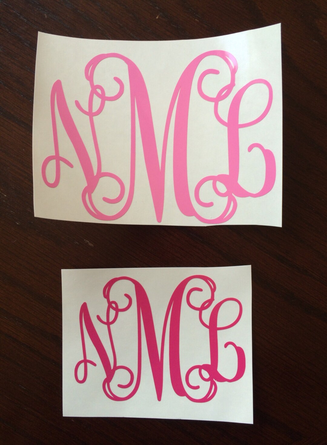 Monogram Decal SMALL - Etsy