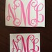 Monogram Decal SMALL - Etsy