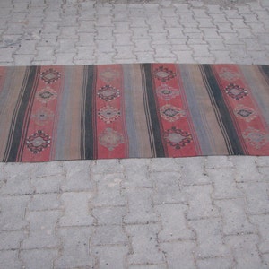 TURKISH KILIM RUG Runner Pastel Color Turkish Kilim Rug - Etsy