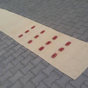 SIMPLE MINIMALIST TURKISH Tribal Kilim Rug Runner-vintage Turkish ...