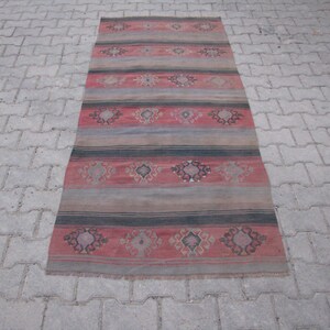 TURKISH KILIM RUG Runner Pastel Color Turkish Kilim Rug - Etsy