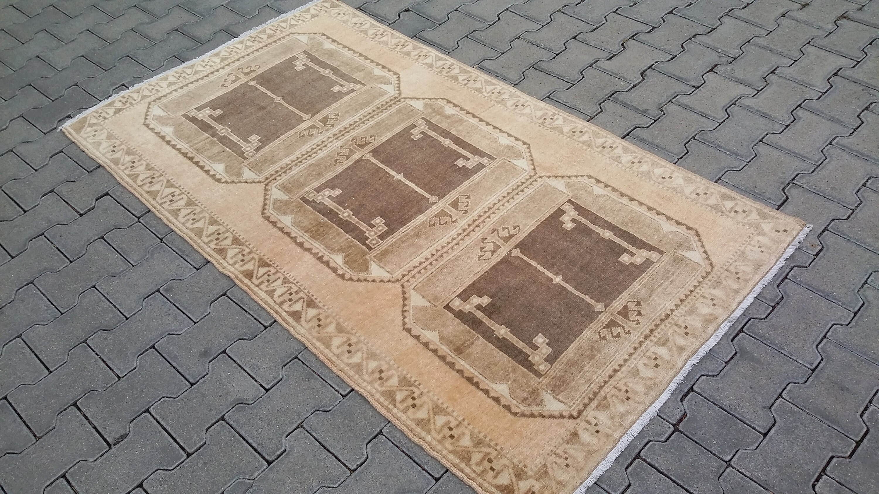 SOFT PASTEL COLOR Neutral Tribal Rug-neutral Turkish Oushak Rug-muted ...