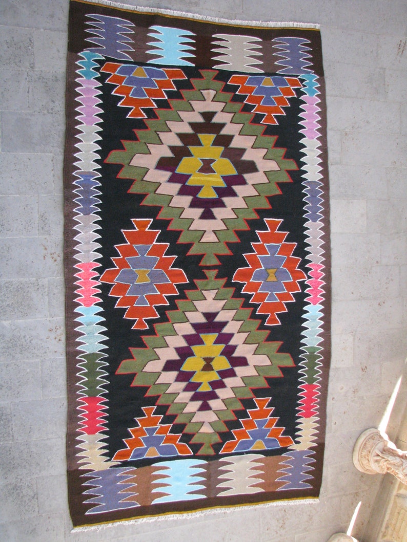 AZTEC DESIGN RUG-Aztec Design Kilim-Boho Rug-Boho Kilim-Kilim | Etsy