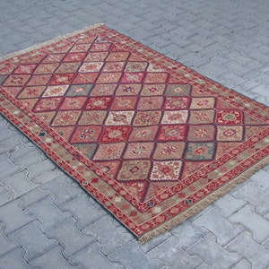PATCHWORK DESIGN SOUMAK Rug-geometric Sumak-geometric Rug-tribal Soumak ...