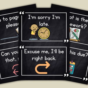 English Expression Cards – Classroom Conversation Starters (digital ...