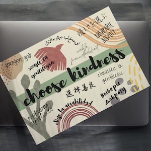 Choose Kindness Poster in Different Languages - Landscape Printable ...