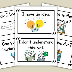 English Expression Cards – Classroom Conversation Starters (digital ...