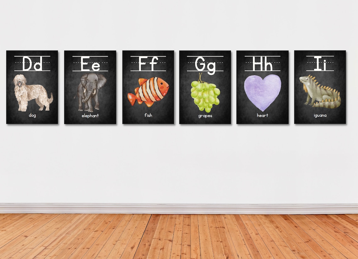 Alphabet Posters, ABC Posters, Classroom Printable, Homeschool ...