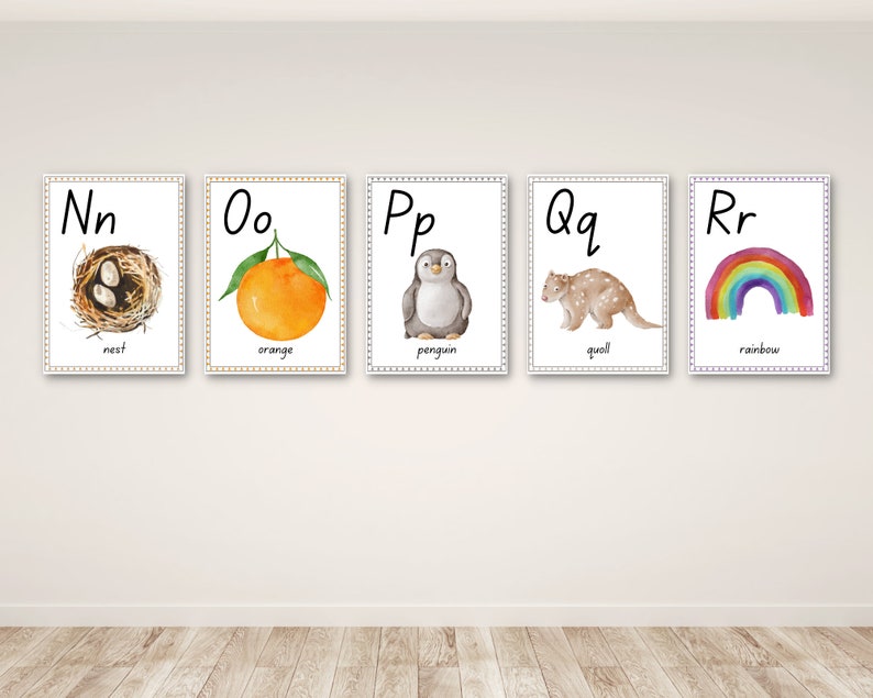 Alphabet Posters, ABC Posters, Classroom Printable, Homeschool ...