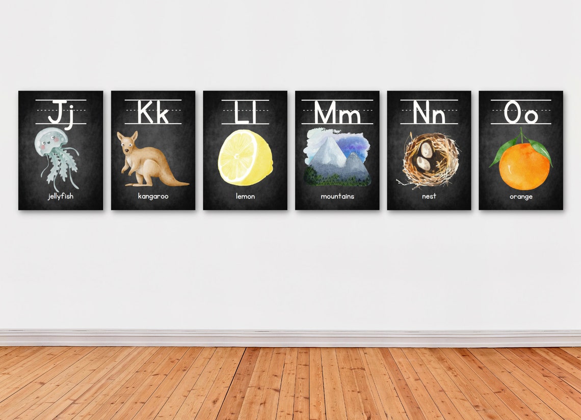 Alphabet Posters, ABC Posters, Classroom Printable, Homeschool ...