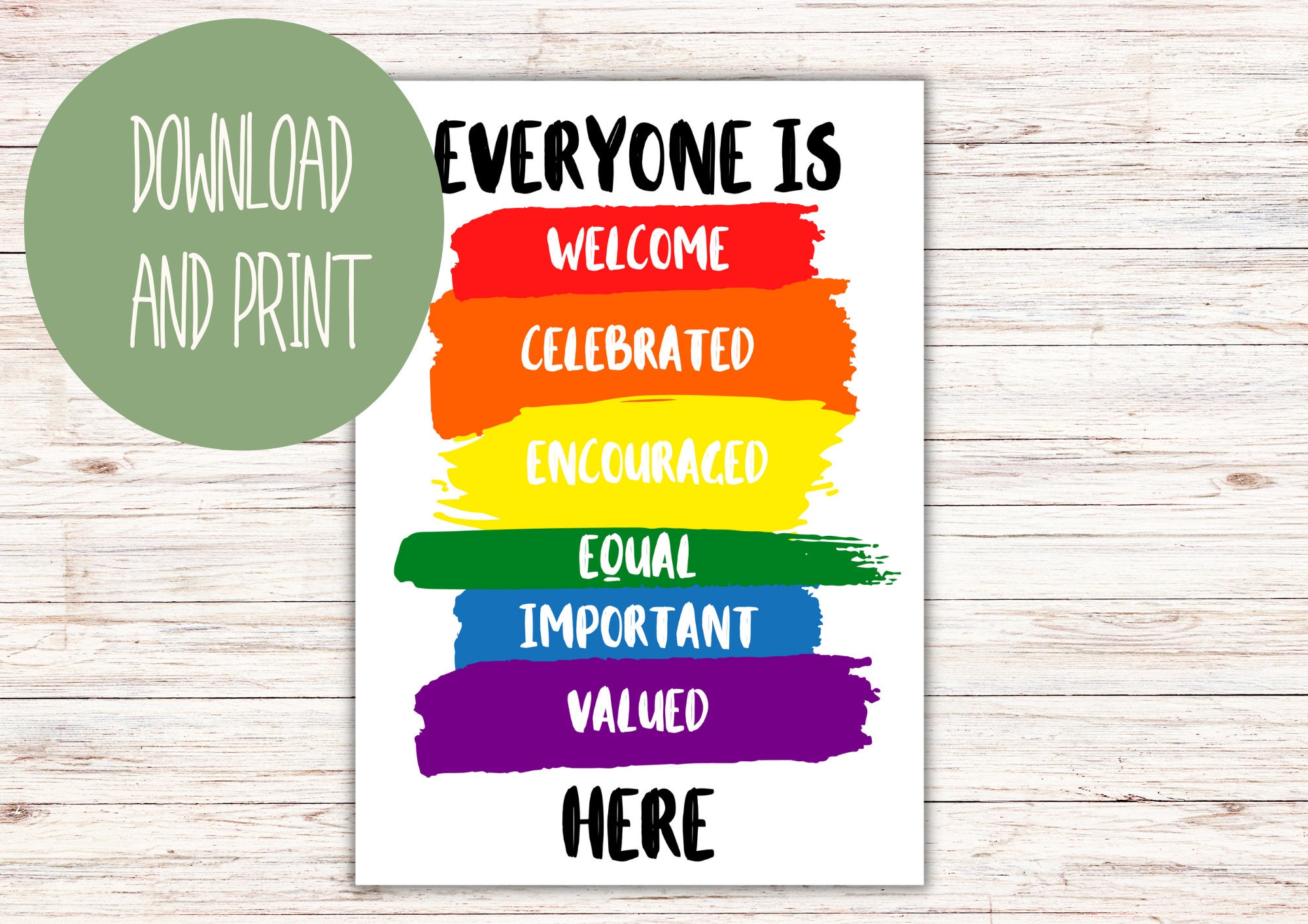 Set of 3 Inclusivity Posters Classroom Art for Teachers All - Etsy
