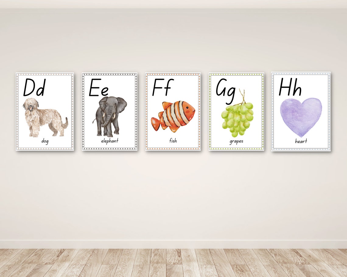 Alphabet Posters, ABC Posters, Classroom Printable, Homeschool ...