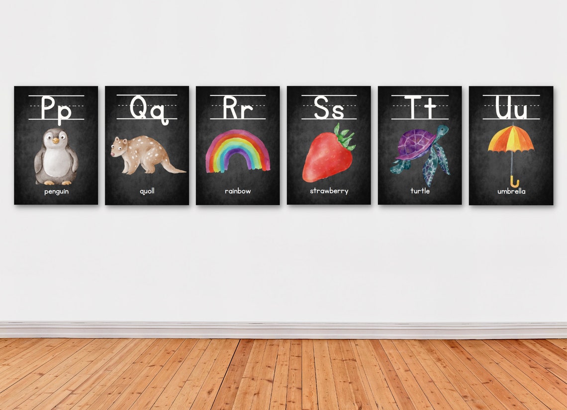 Alphabet Posters, ABC Posters, Classroom Printable, Homeschool ...