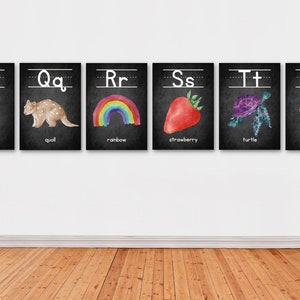 Alphabet Posters, ABC Posters, Classroom Printable, Homeschool ...