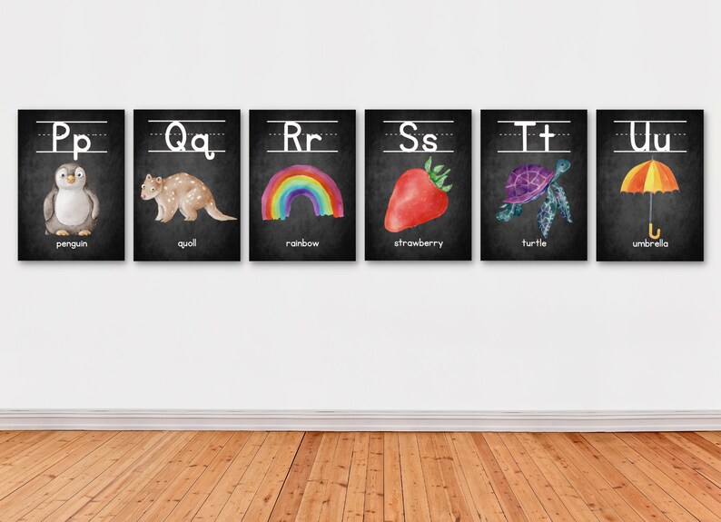 Alphabet Posters, ABC Posters, Classroom Printable, Homeschool ...