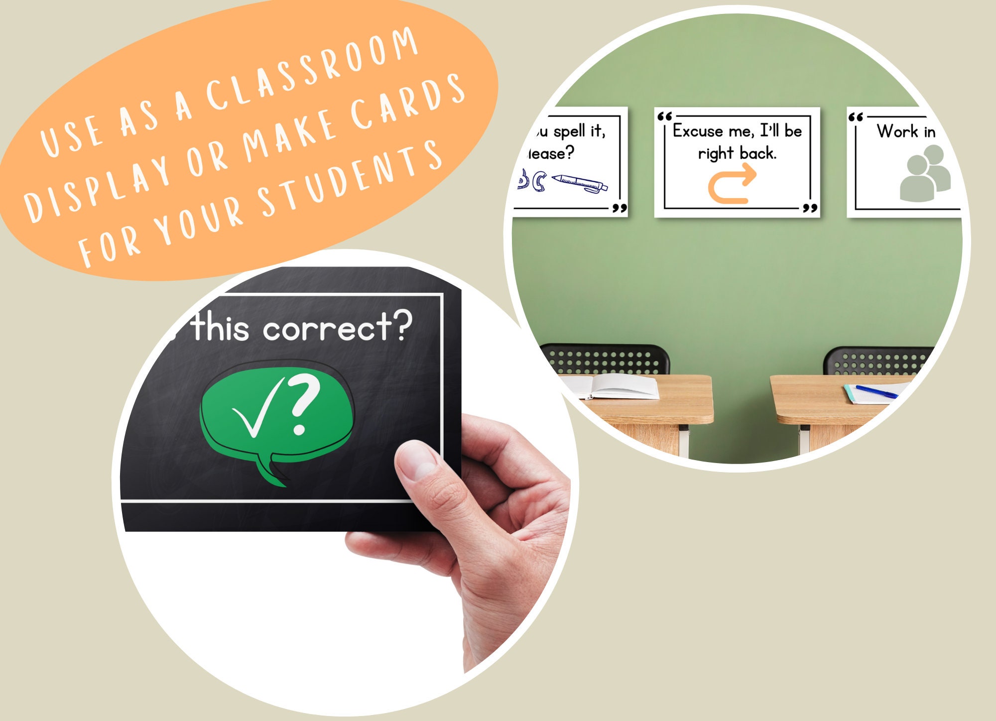 English Expression Cards – Classroom Conversation Starters (digital ...