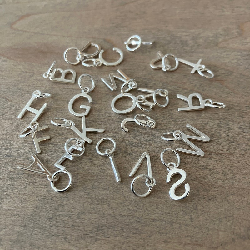 Initial Charm - Etsy