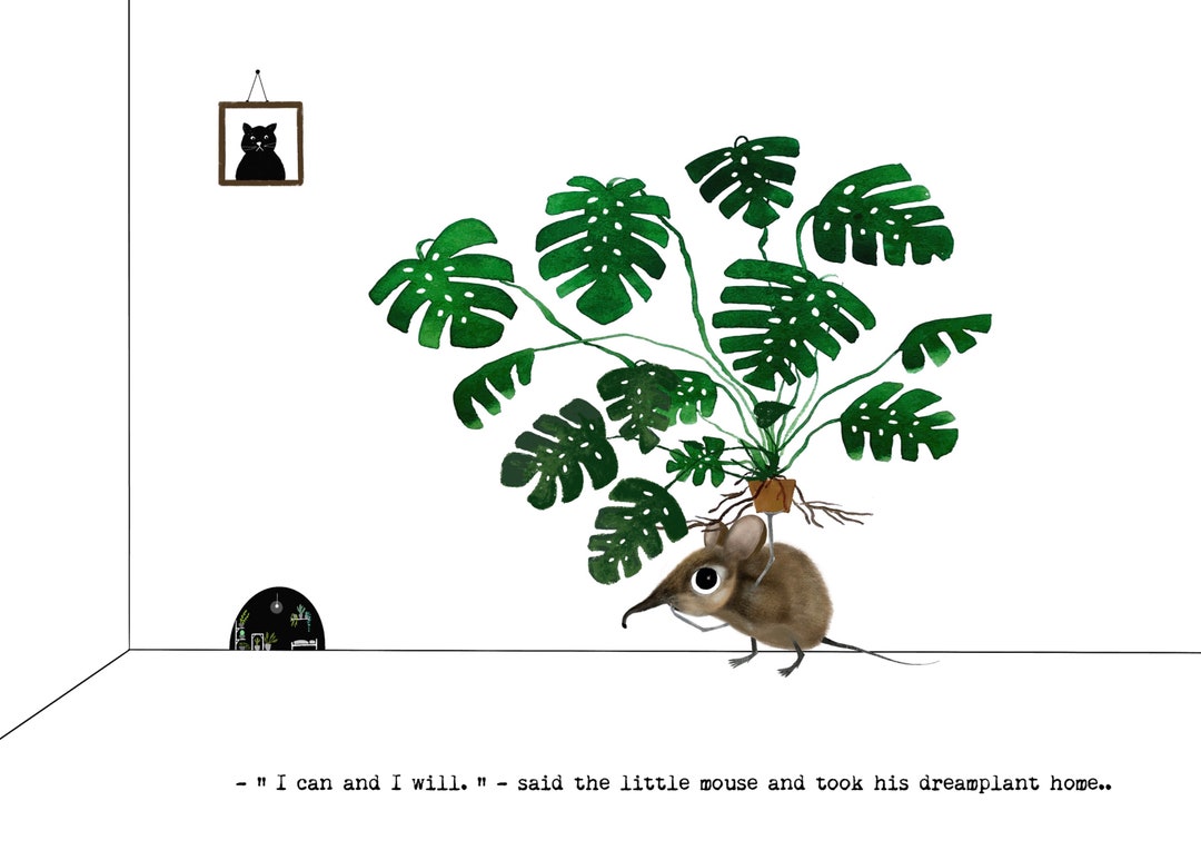 Monster Mouse / Fine Art Print / Illustration - Etsy