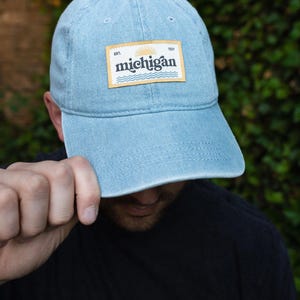 Michigan Patch Baseball Cap - Etsy