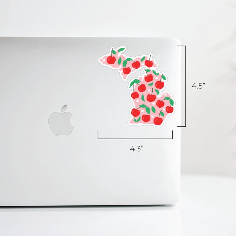 Michigan Cherry Sticker - Etsy