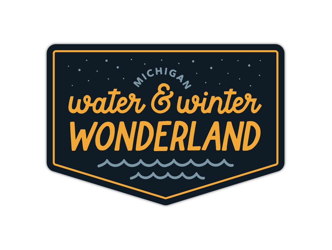 Water & Winter Wonderland Sticker - Etsy