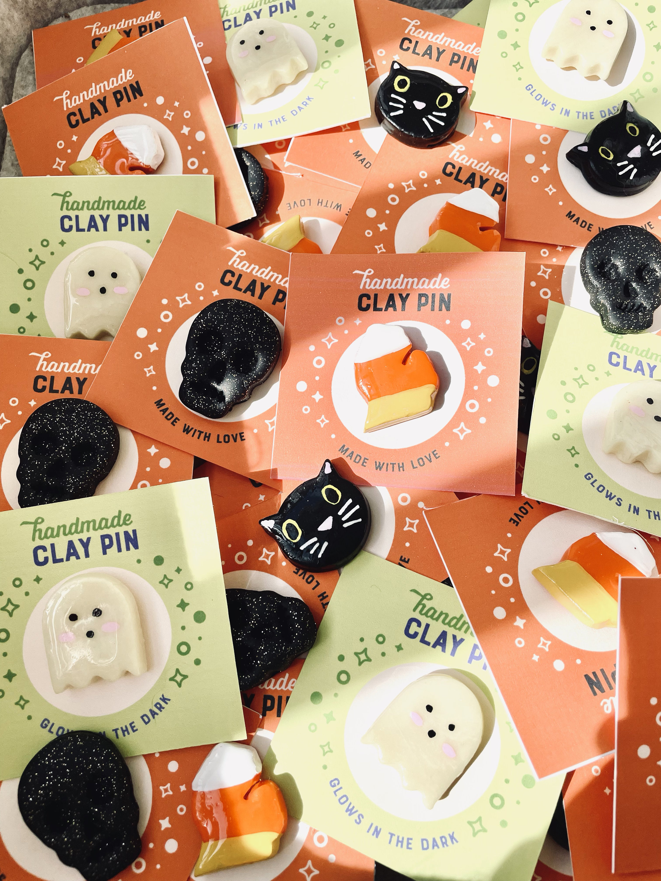 Spooky Clay Pins - Etsy
