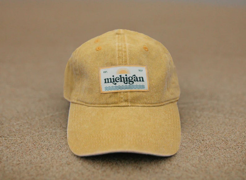 Michigan Patch Baseball Cap - Etsy