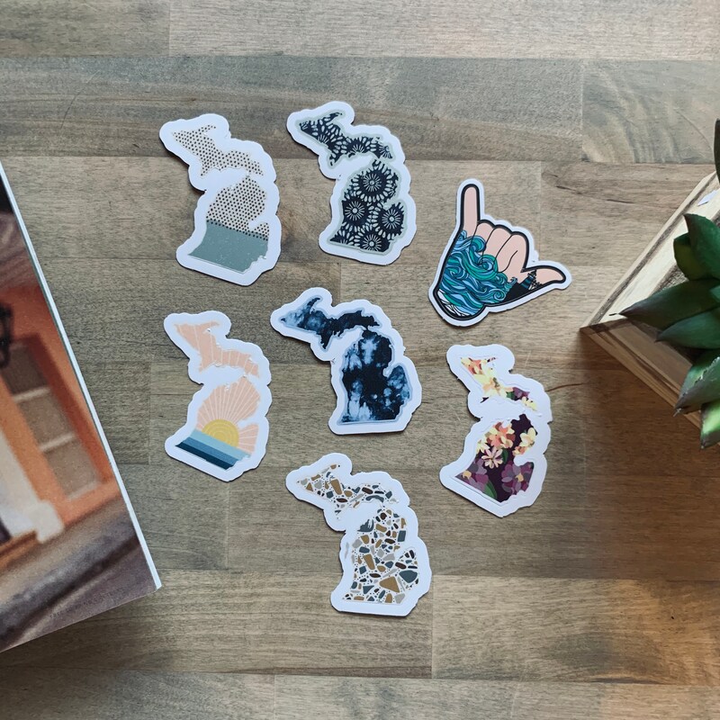 Michigan Sticker - Etsy